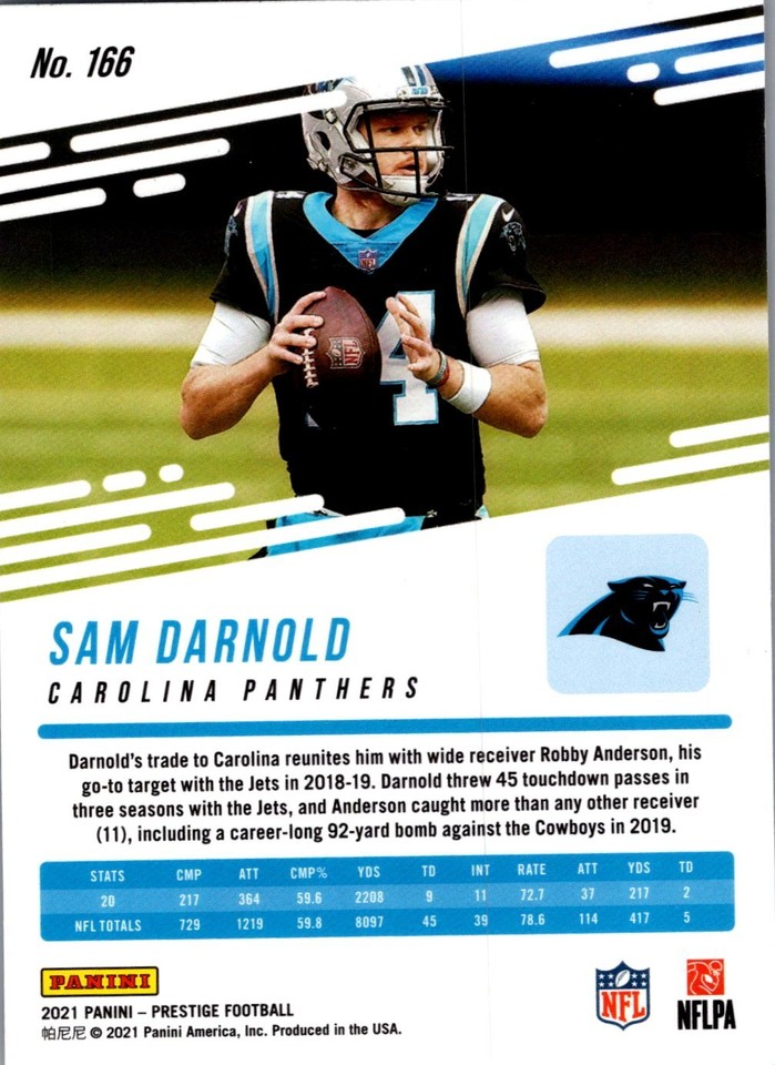 Prestige #166 Sam Darnold Prestige | eBay