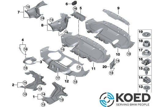 BMW Unterbodenverkleidung hinten l 51757340787 | eBay.de