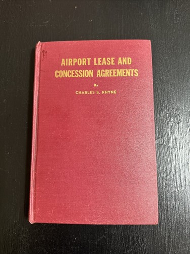Vintage Book Airport Lease and Concession Agreements By Charles S ...