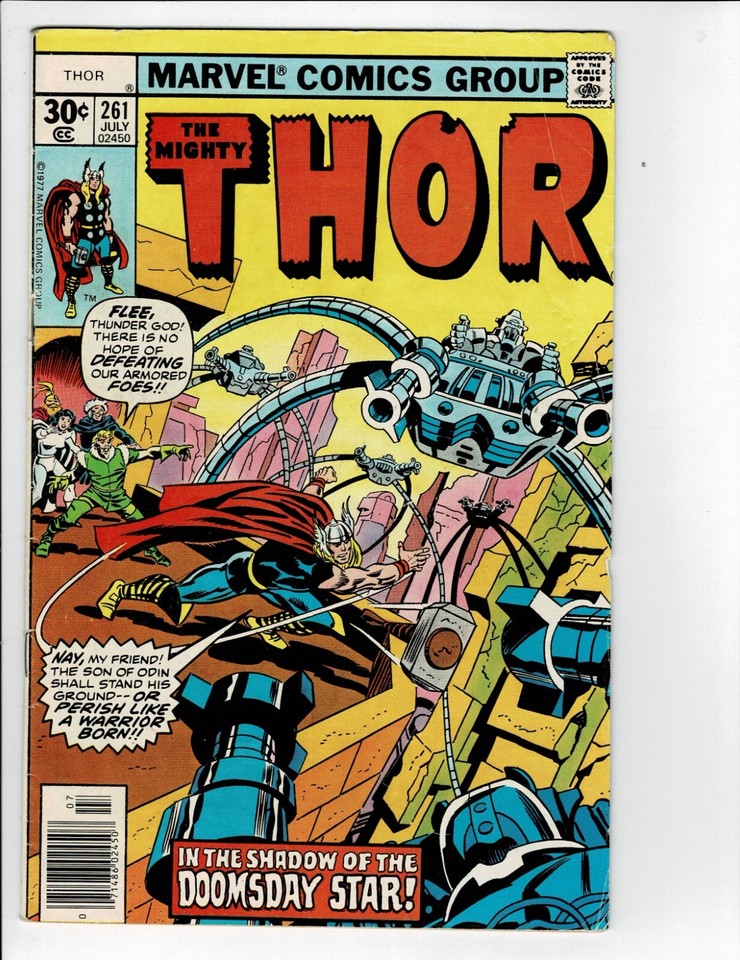 3 lot Marvel Mighty THOR 259 260 261 1976 Spider-Man Captain America Doomsday | eBay