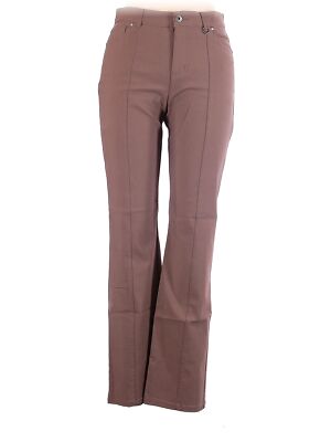 Simon Chang Women Brown Casual Pants 10 | eBay
