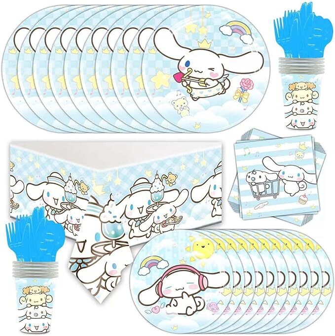 Cinnamoroll Sanrio Party Supplies Balloons Kids Birthday Tableware ...