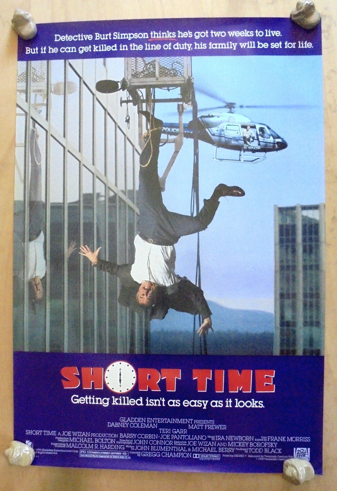 SHORT TIME (1990) ORIGINAL MOVIE POSTER - ROLLED | eBay