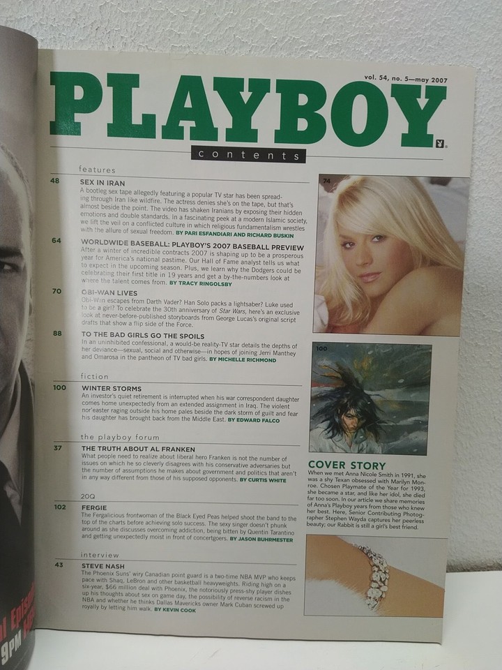 Playboy Star Wars Anna Nicole May 2007 Magazine Issue | eBay