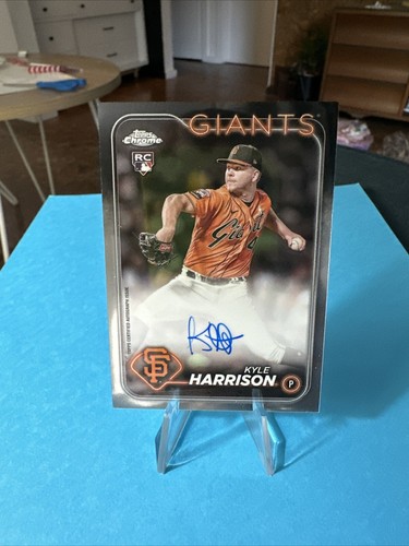 2024 Topps Chrome KYLE HARRISON Rookie Autographs RC AUTO RA-KH Giants ...