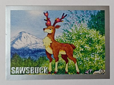 POKEMON TCG 3R V4 #586 SAWSBUCK Card PERU 2018 South America Edition ...