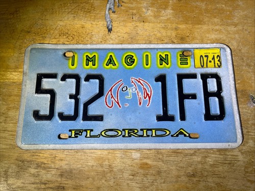 Florida Imagine John Lennon Collectible Specialty License Plate State ...