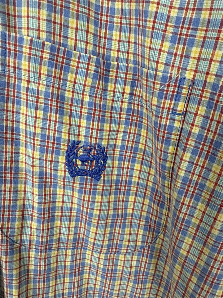 Cinch Rodeo Checked Long Sleeve Shirt Men M Classic Cowboy Collection ...