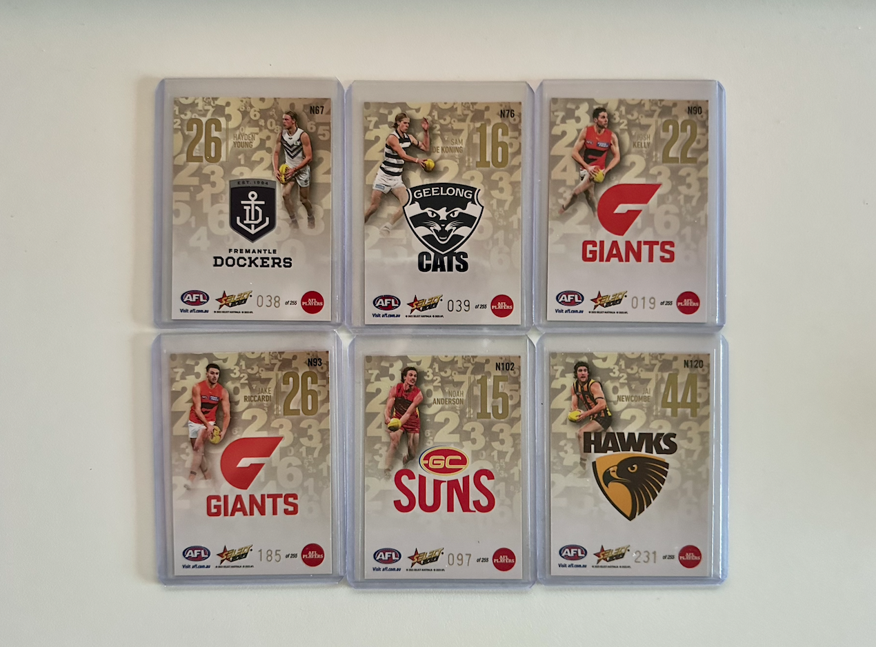 2023 Select Footy Stars - AFL Numbers - Pick Your Card! | eBay