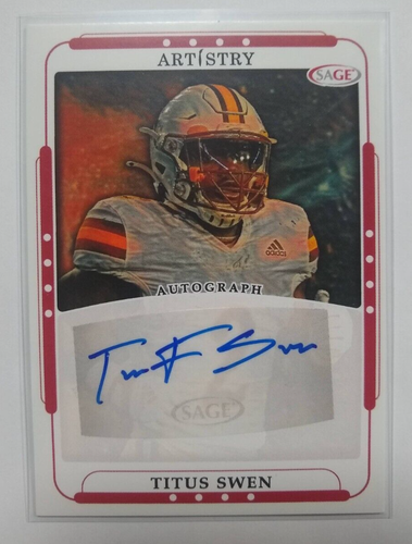 2023 Sage Artistry Titus Swen Red Auto #ART-TS2 | eBay
