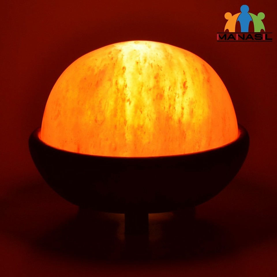 Manasil Himalayan Salt Lamp Feet Detox Dome 11-13 lbs 8 inch DS-01 | eBay