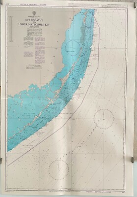 Admiralty 1097 US East Coast Florida Keys Key Biscayne Lower Matecumbe ...