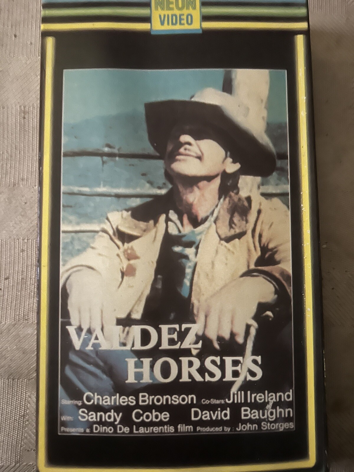 VALDEZ HORSES aka CHINO RARE NEON VIDEO VHS 1973 CHARLES BRONSON ...