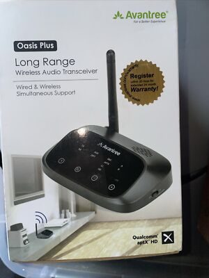 Avantree HD Long Range Bluetooth Transmitter Receiver TV Audio Optical ...