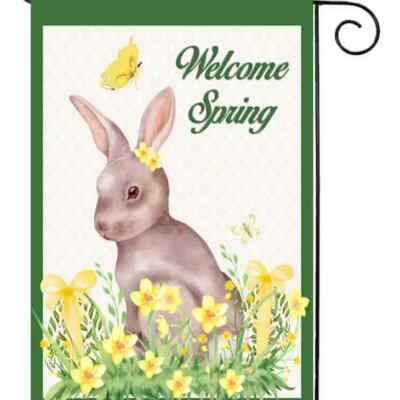 Flags Galore Welcome Spring Bunny Garden Flag w | eBay