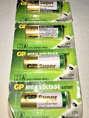 NEW 4 Pack Of GP23AE GP 23A MN21 A23 V23GA VR22 12 VOLT Batteries | eBay