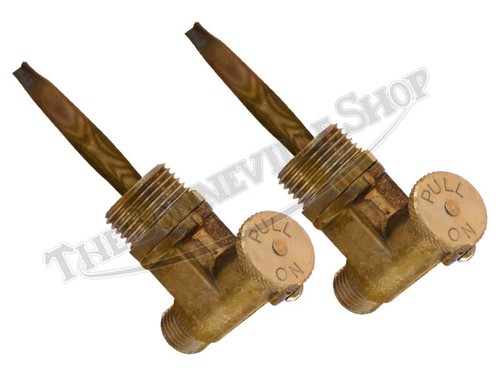 BSA A7 A10 A50 A65 etc. Ewarts Type Push Pull Petcocks (2) PN# 30-0028 ...