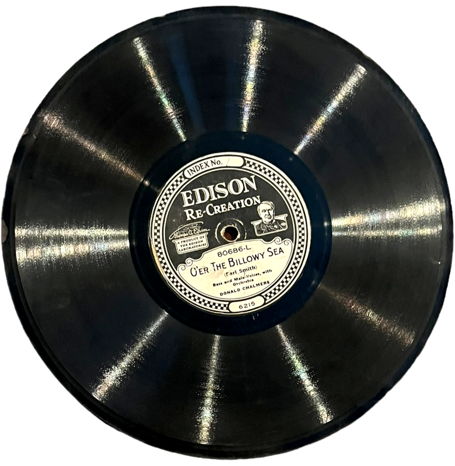 Earl Smith/Cowles EDISON Re-Creation Record - O'er The Billowy Sea ...
