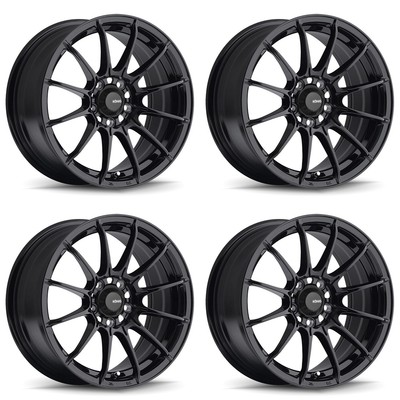 (4X) Konig Dial-In Wheels [15x7 | 4x100 | ET:35 | CB:73.1] Gloss Black ...