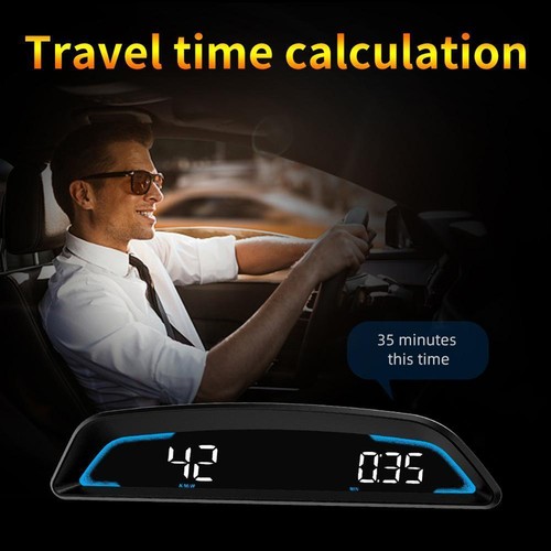 Auto Speedometer Over-Speed Alarm Digital Speed Meter Clock Big Font ...