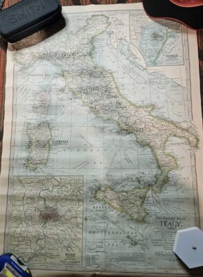 Pre-1900 - Atlas Map Of Italy