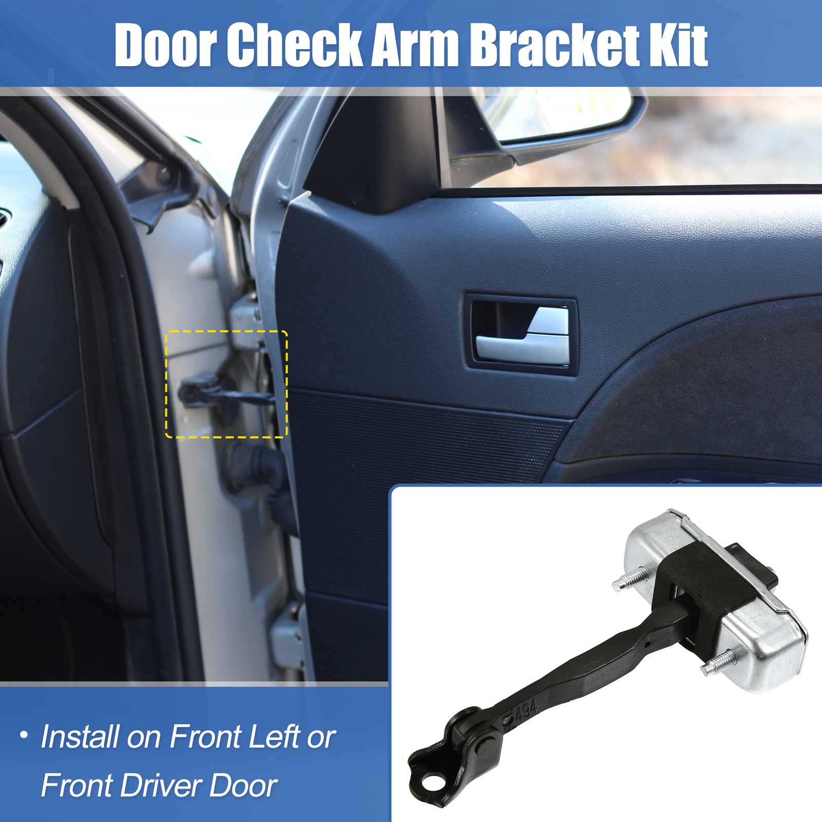 Piece of 1 Front Left Door Check Stop Strap 68610-60100 for Toyota ...