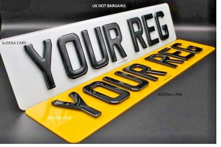 100% ROAD/MOT Legal Premium Number Plates - Various Styles - 2D/3D/4D ...