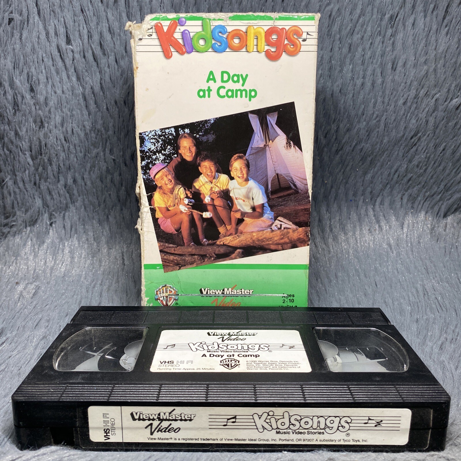 Kidsongs A Day At Camp VHS 1990 View-Master Video Sing-a-Long Tape Kids ...