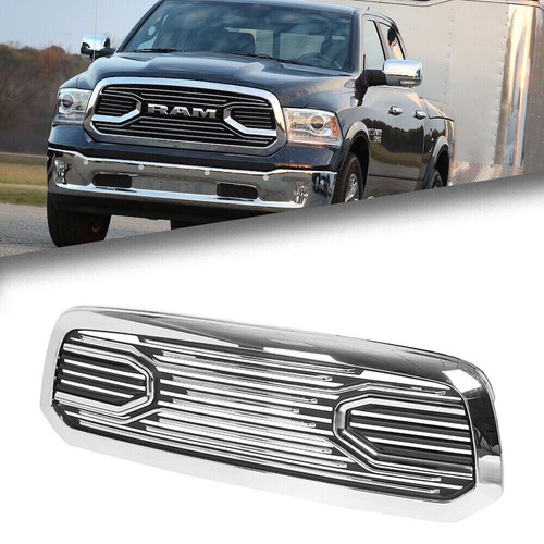 Front Bumper Grille Chrome W/ Letters For 2013-2018 Dodge RAM 1500 | eBay