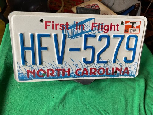 License Plate Vintage North Carolina NC “First In Flight” HFV 5279 2020 ...