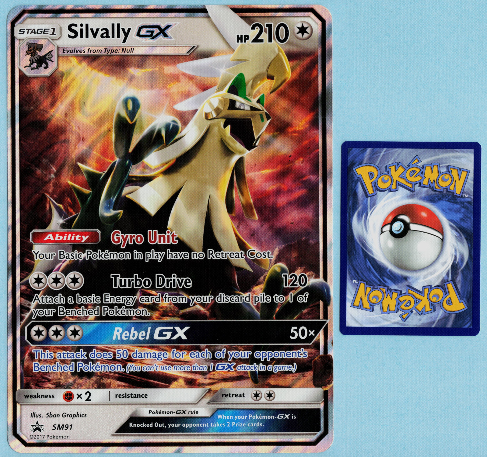 Silvally GX SM91 JUMBO Black Star Promo Pokemon Card OVERSIZED | eBay
