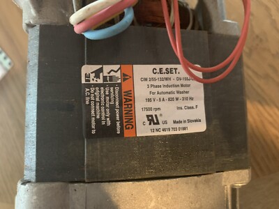 Whirlpool Washer Drive Motor 461970301881 DV-155J-02 14134629 ...