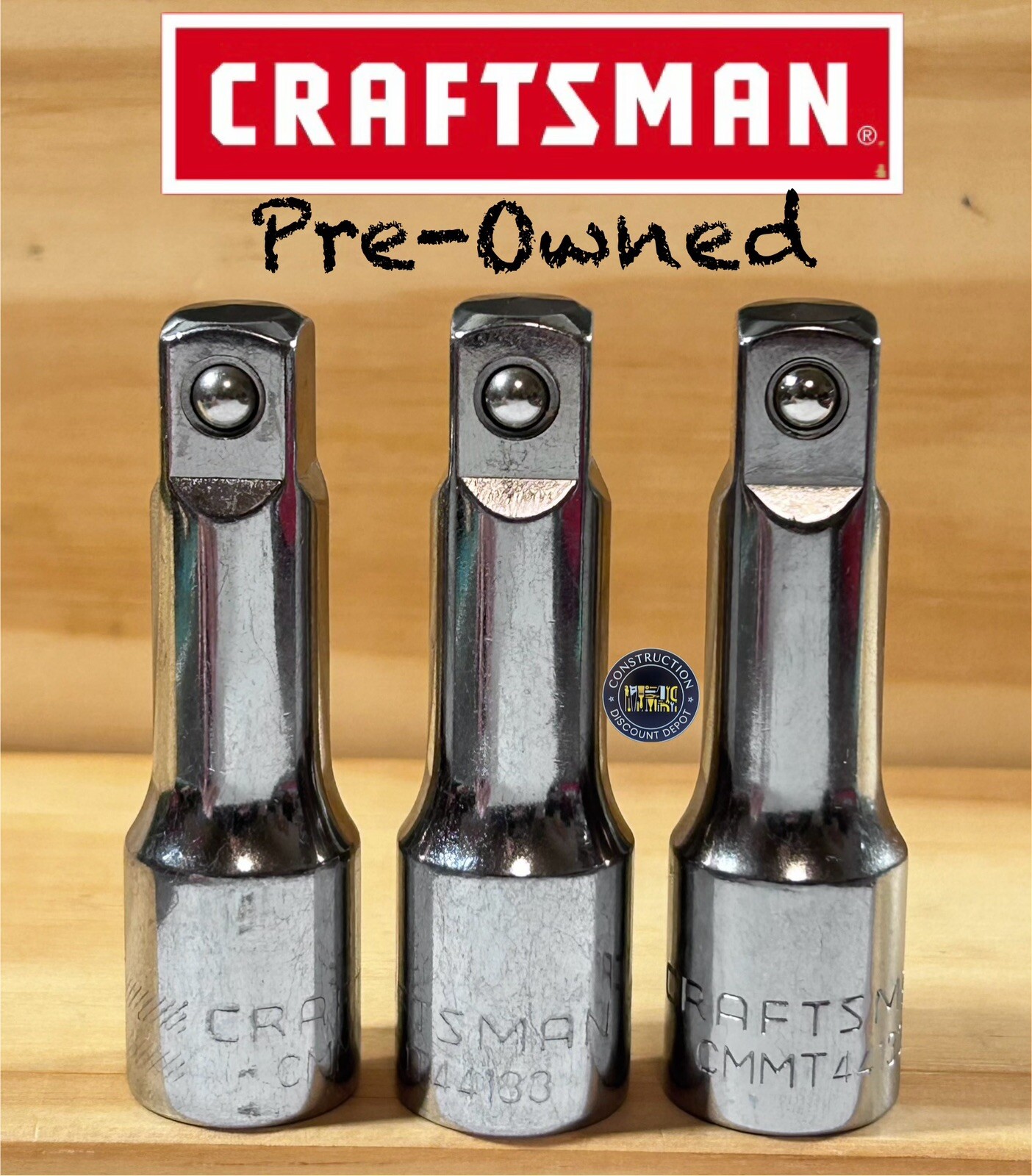 MY LOSS YOU GAIN-3 Craftsman 1/2" Drive Preowned 3" Extension Bar Set ...