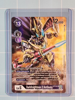 Digimon DarkKnightmon X-Antibody Xros Encounter BT10-069 Super Alt Art ...
