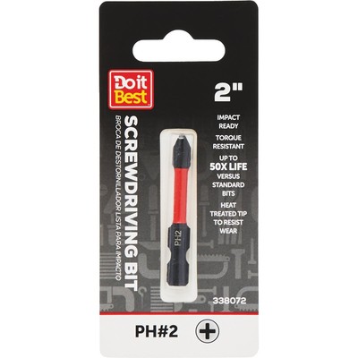 Do it Best 2 In. Phillips #2 Ready Screwdriver Bit QJDIB-SC-006 SIM ...