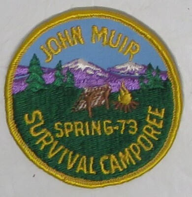 Boy Scouts America Spring 1973 John Muir Survival Camporee Patch BSA | eBay