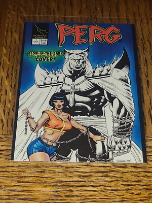 PERG 1993 LIGHTNING COMICS PERG #1 GLOW IN THE DARK COVER PROMO CARD | eBay