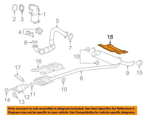 Buick/Chevrolet OEM 2013-2022 Encore/Trax Exhaust Heat Shield 25997288 ...