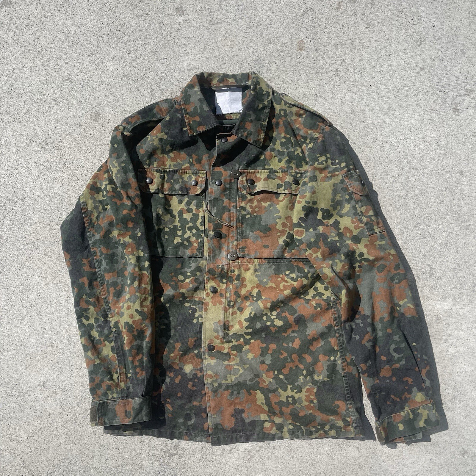 German Army Flecktarn Parka Military Field Jacket Hoo… - Gem