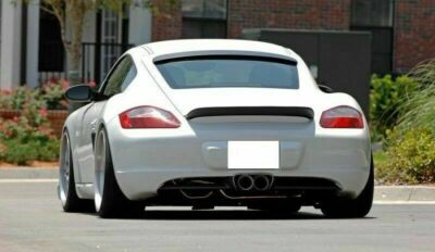 Fiberglass Ducktail Spoiler Strosek Style for 987 Porsche Cayman ...