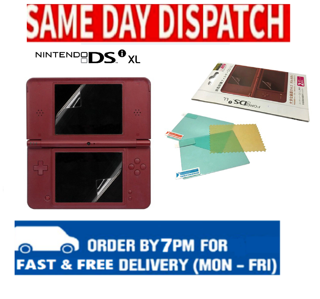 for Nintendo DSi XL - High Quality Plastic Film Screen Protector Set ...