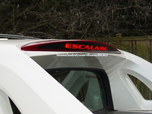 FITS Cadillac Escalade 3rd Brake Light Decal 07 08 09 2010 2011 2012 13 ...