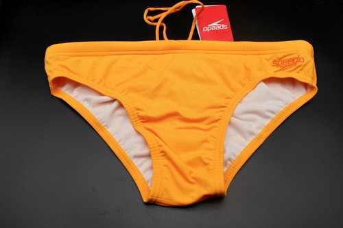 Speedo Men orange Essential Endurance+ 7cm Brief Swimwear size 34 36 38 ...