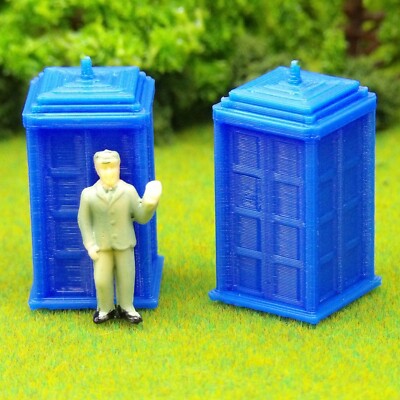HO Scale Model Doctor Who Tardis - TWO PACK - 3D Printed English Style ...