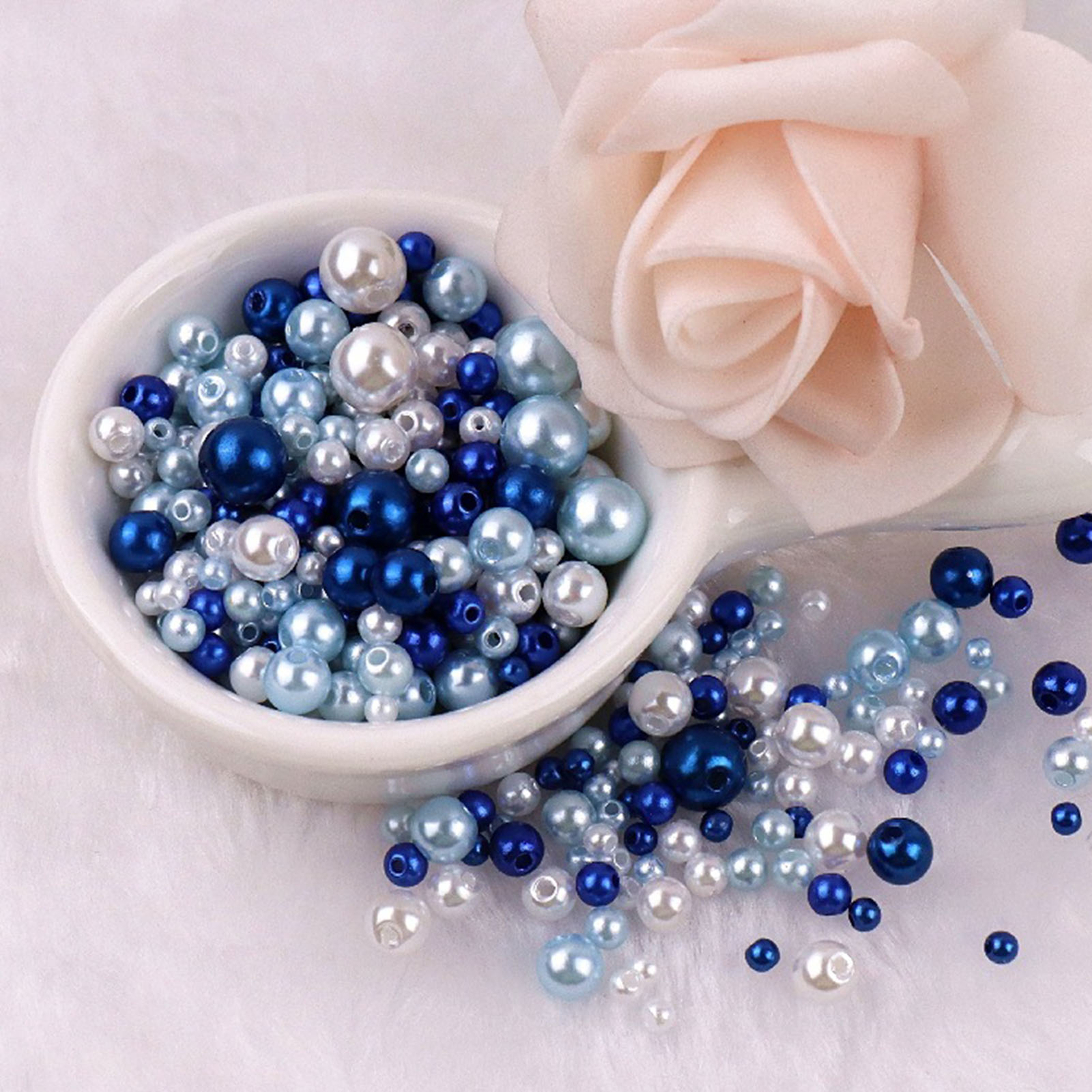 150pcs/bag 3-8mm Simulation Pearls Smooth Durable Jewelry Diy Craft ...