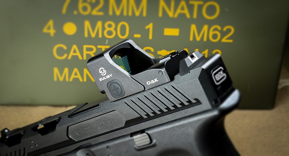 3 MOA Dot & 56 MOA Circle Reticle Green Sight for RMR Cut PSA Dagger ...