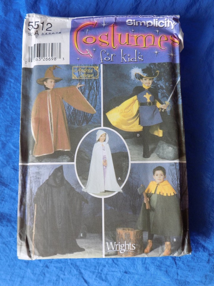 Simplicity Costumes For Kids Wizard of Oz Pirates Witch Cowboy 3 Sets ...