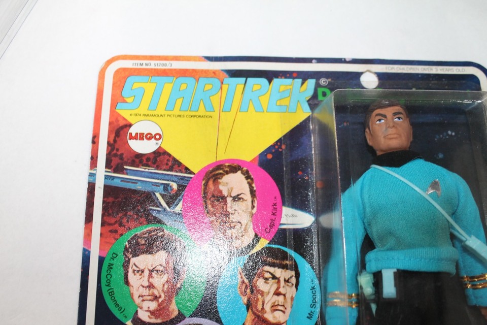 1974 Mego Star Trek Dr. Mc Coy (Bones) Action MOC Sealed New Vintage ...