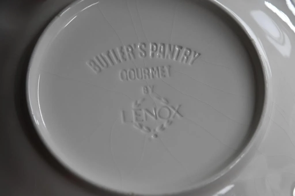Lenox Butler's Pantry Gourmet Dinner Plates Salad Plate or Rimmed Soup ...