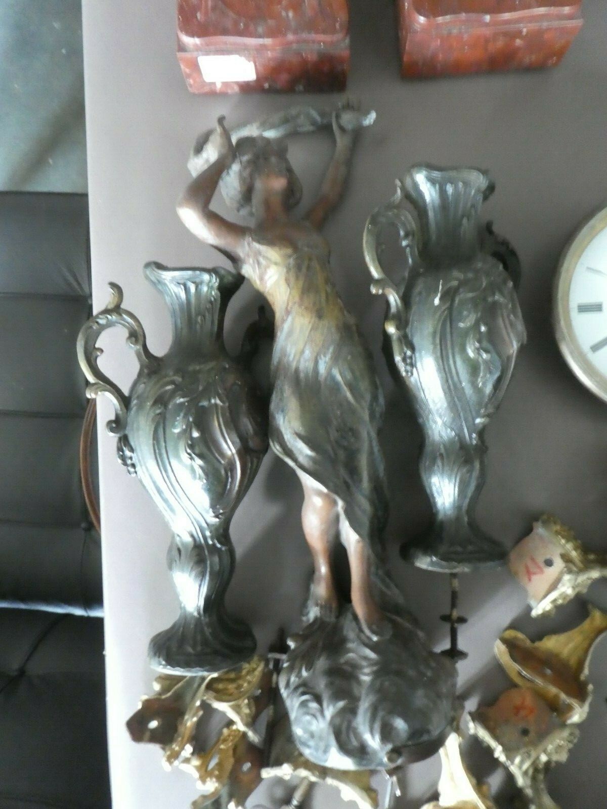 LARGE ASSORTMENT OF LATE 19TH C FRENCH CLOCK PARTS AND 2 CASES | eBay